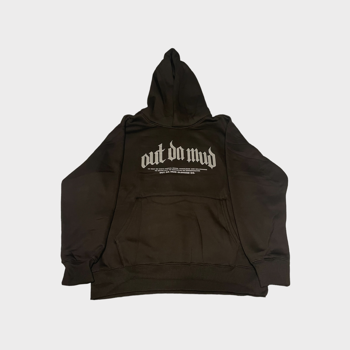 BLACK (SILVER) HOODIE – out da mud clothing co.